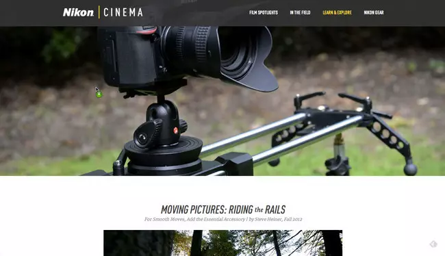 Nikon Cinema, il sito Nikon dedicato alla registrazione video