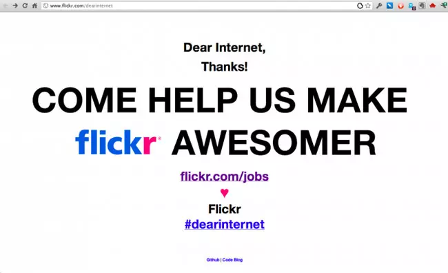 Flickr адказ