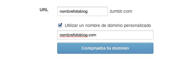 Domini personalitzat a Tumblr