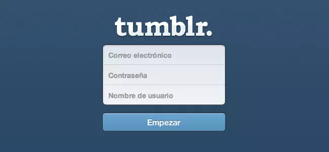 tumblr'da kayıt