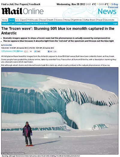 Valë të ngrira 15 metra të fotografuara nga Tony Travouillon