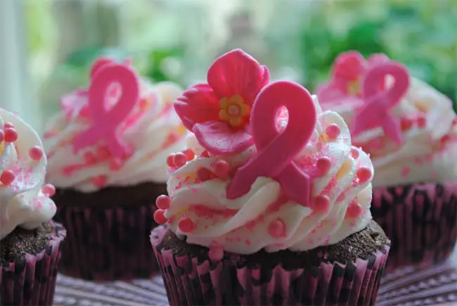 Mga Cupcake sa Breast Cancer