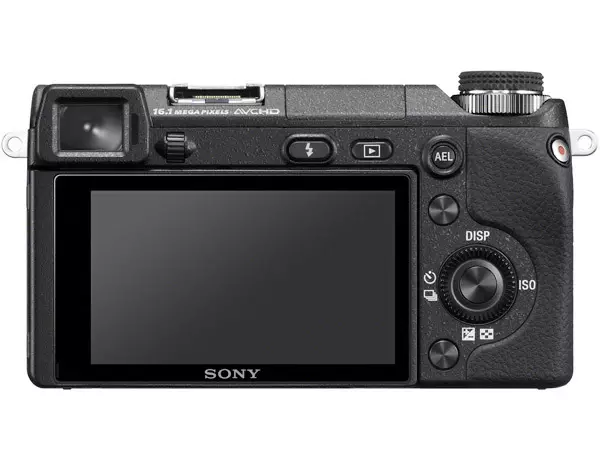 Sony NEX-6 vaizdas iš galo