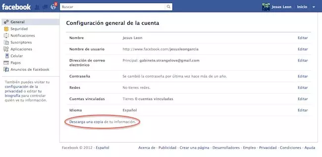 Express trick: nola deskargatu zure argazkiak Facebooketik