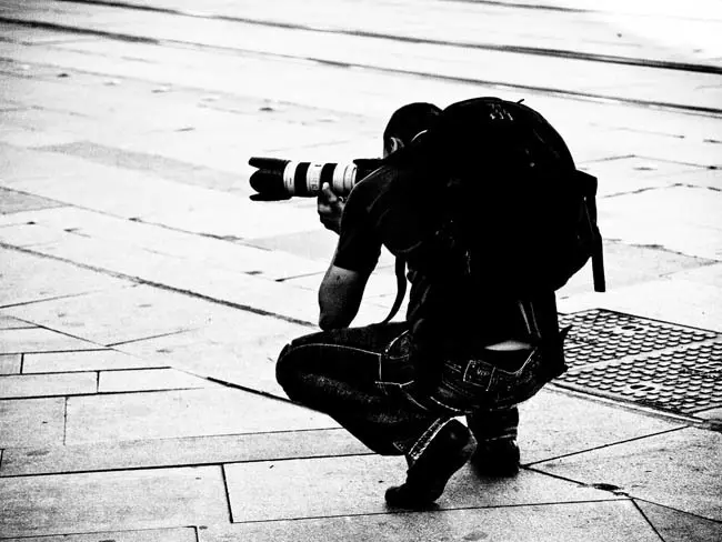 фотограф со ранец