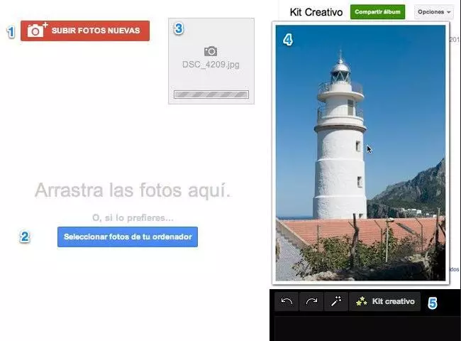 Rediģējiet savus fotoattēlus, izmantojot Google+ un tā radošo komplektu