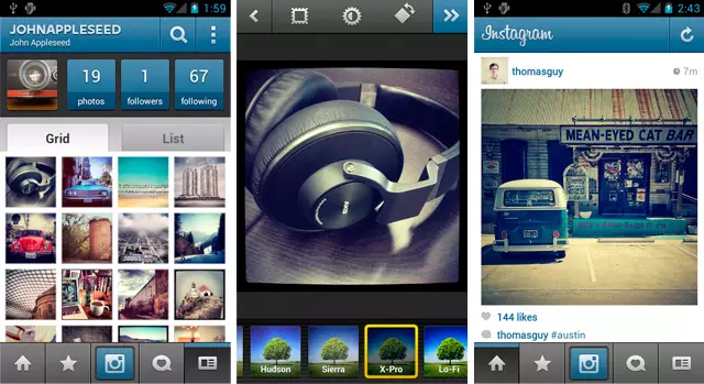 Instragram ayaa ugu dambeyntii diyaar u ah Android Google Play