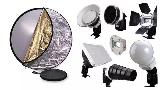 Reflectors at Creative Kit para sa Handheld Flash