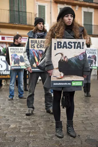 Manifestación antitaurina de Palma