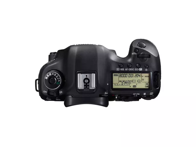 Canon EOS 5D Mark III view top