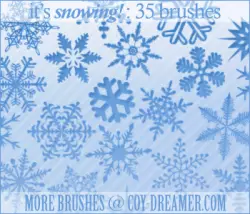 285 Christmas Photoshop Brushes