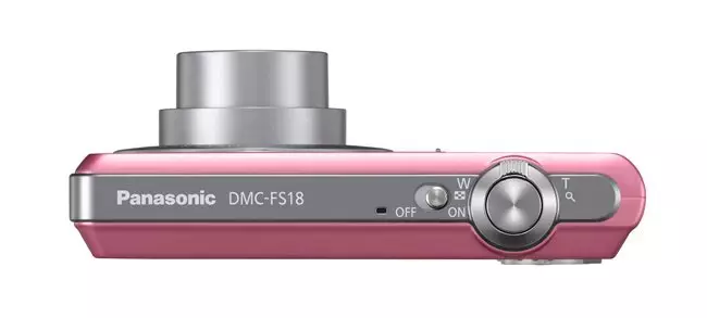 Panasonic Lumix DMC-FS18 overhead pink