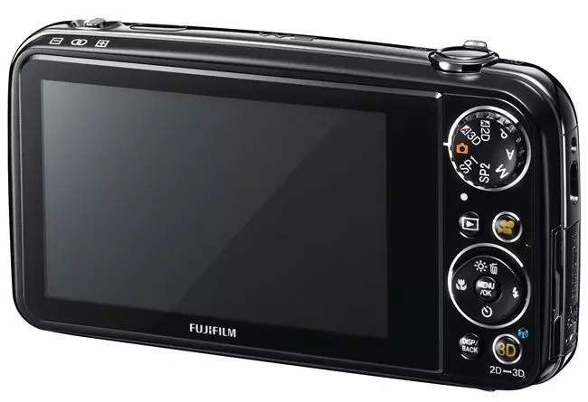 Zadná strana Fujifilm FinePix Real 3D W3
