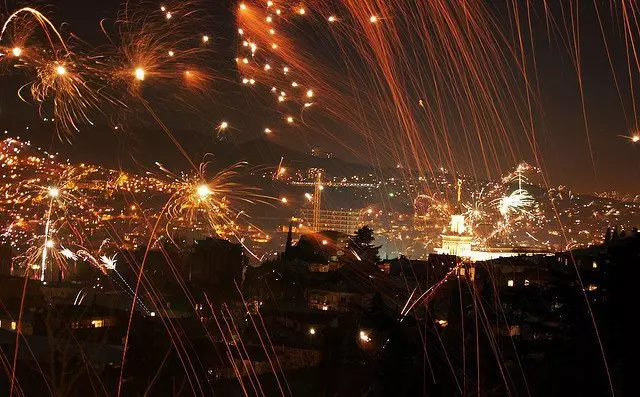 feux d'artifice de shiosvili