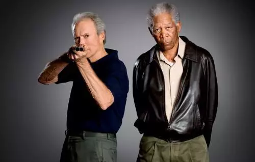 Clint Eastwood e Morgan Freeman (Foto: Keith Bernstein)