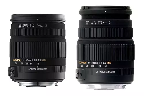 Sigma 18-50mm f2.8-4.5 OS and 55-200mm f4-5.6 OS