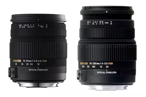 新しいSigma10-20mm、18-50mm OS、および50-200mm OS