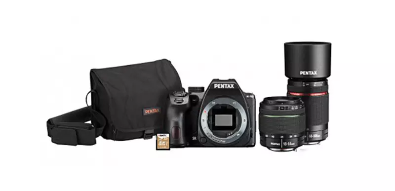 Pentax K 70 Superkit ٻن آپٽڪس ۽ لوازمات سان