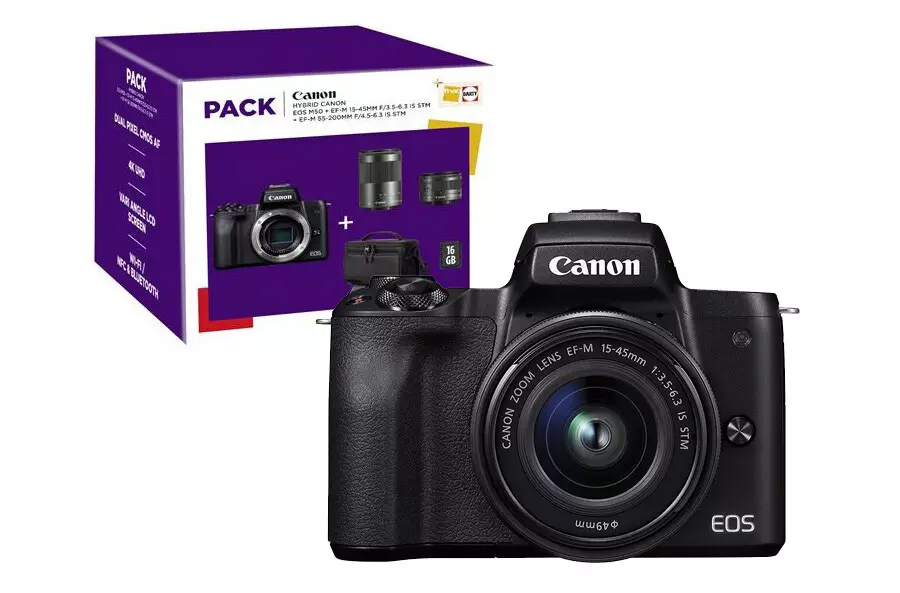 Canon Eos M50 -paketti