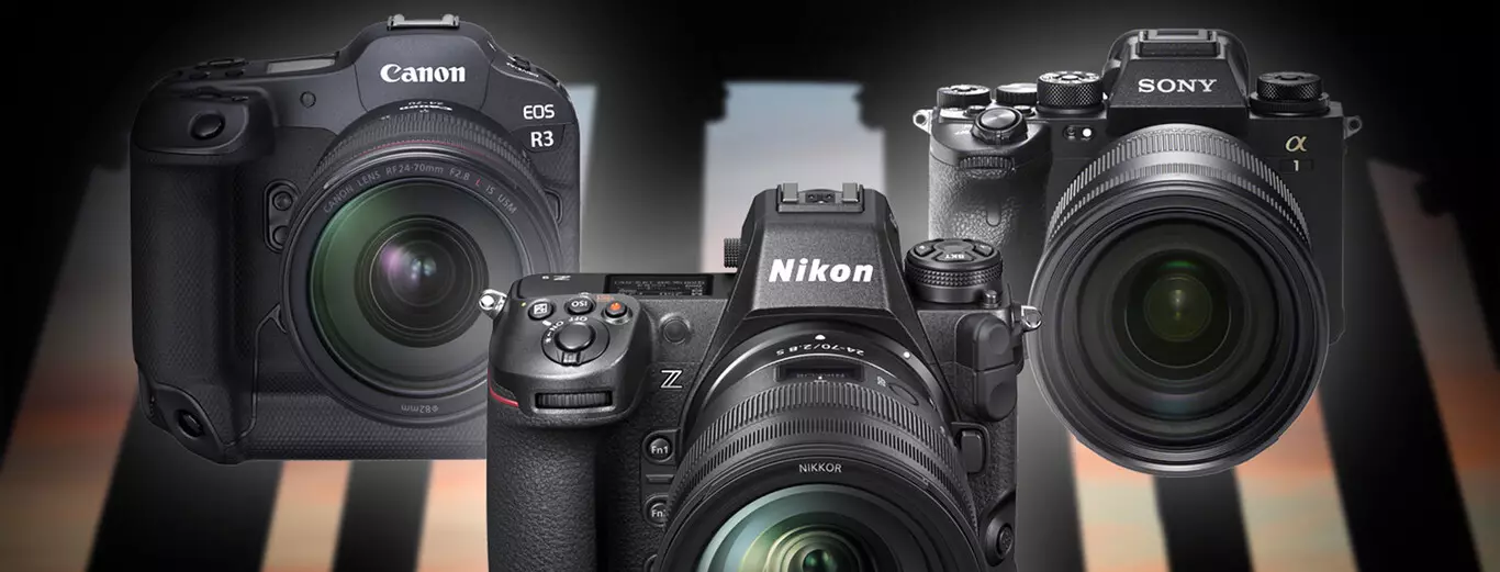 Den Nikon Z9 géint seng Konkurrenz: Canon EOS R3 a Sony A1 Wéi eng ass déi bescht professionnell Spigellos?