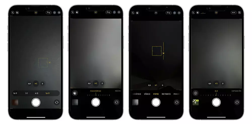 Interface da câmera do aplicativo 02