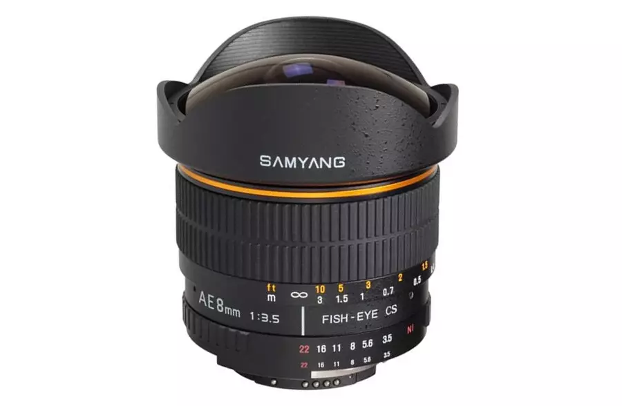 Samyang 8mm F35 Fiŝokulo