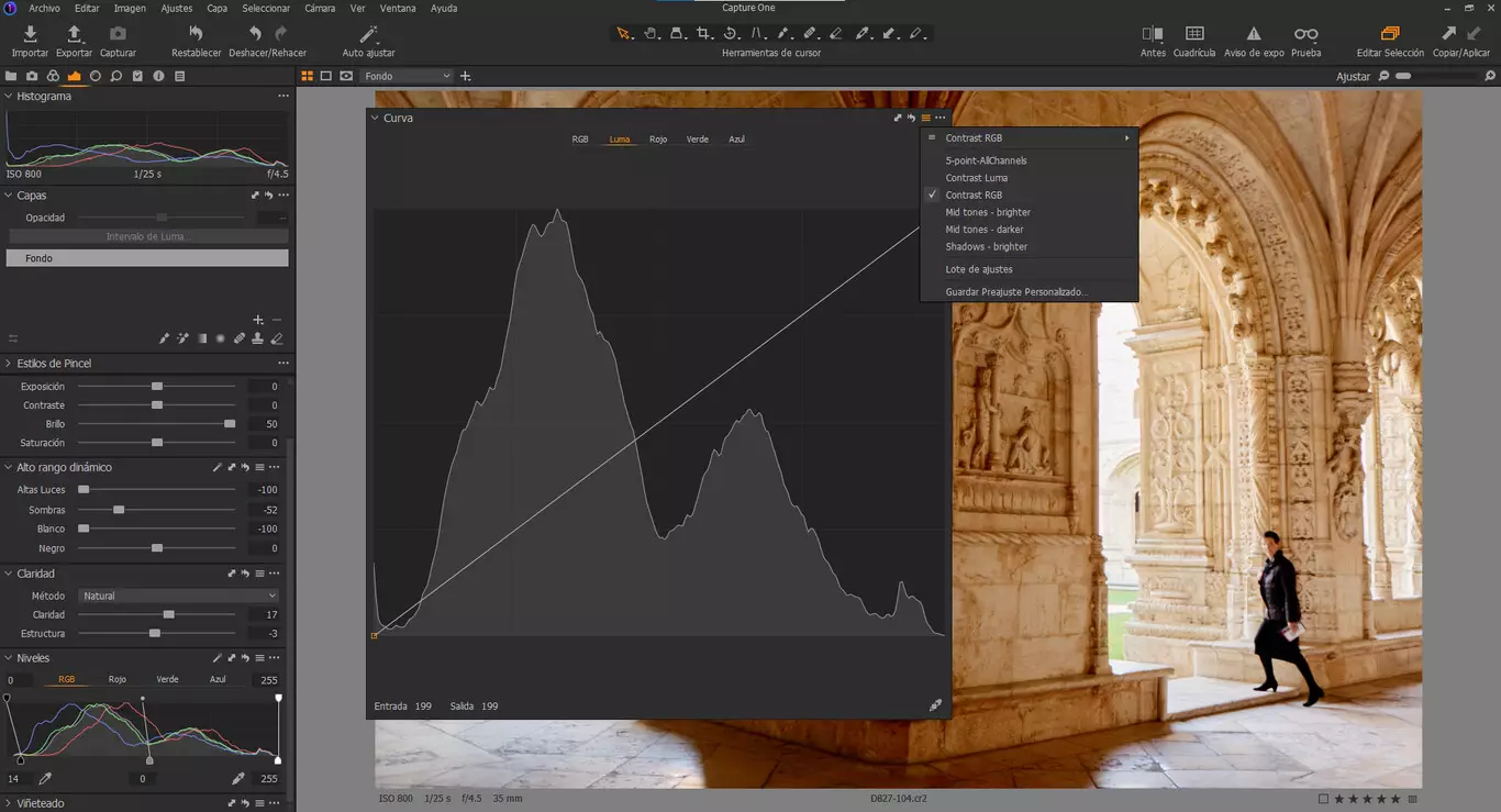 Capture One Curve