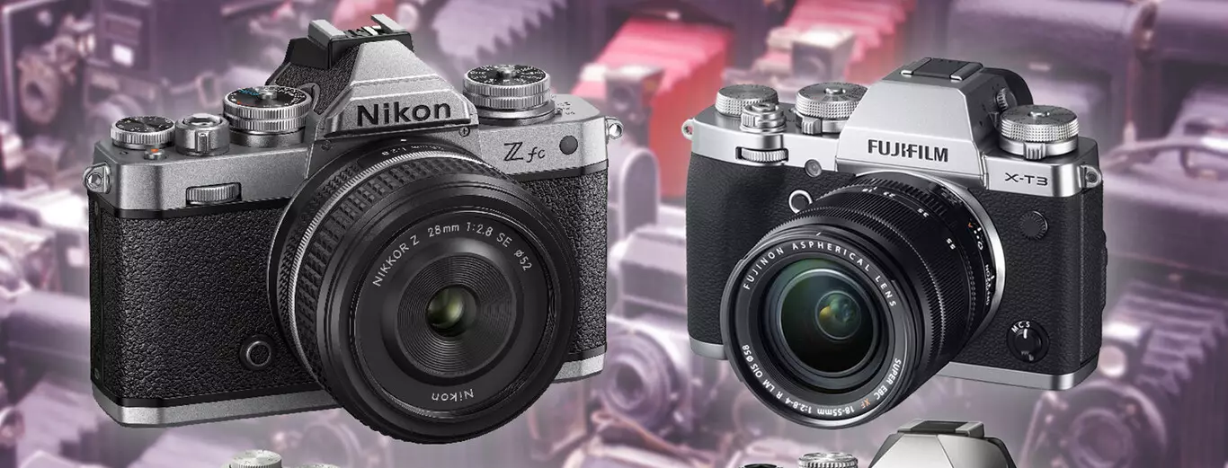 Nikon Z fc nėra vienintelis fotoaparatas rinkoje su vintažiniu įkvėptu dizainu