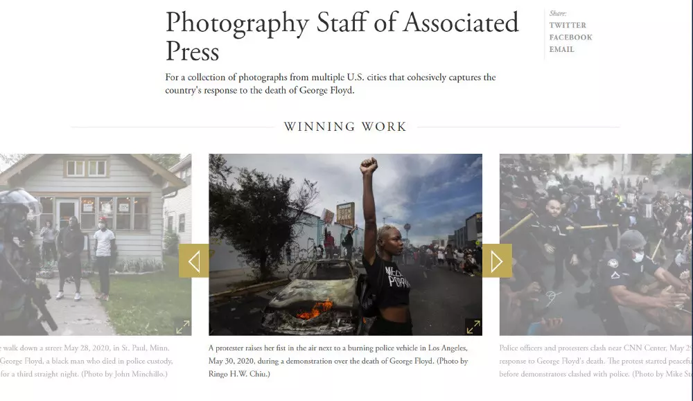 एसोसिएटेड प्रेस पुलित्जर पुरस्कारको फोटोग्राफी स्टाफ