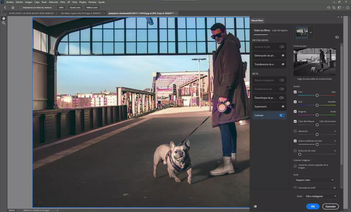 Nevrale filtre Fargelegging Adobe Photoshop