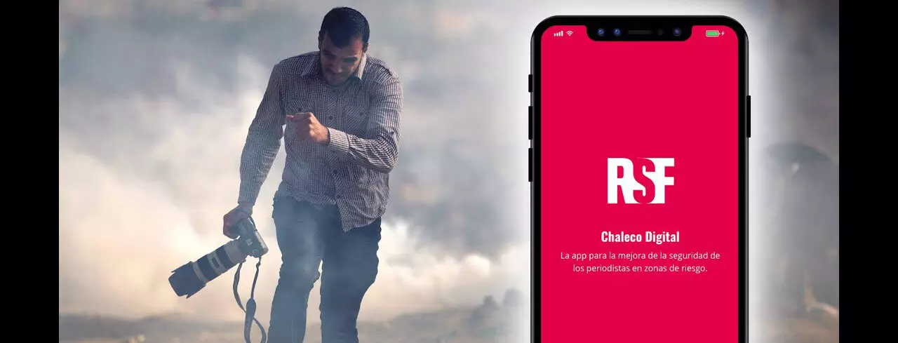 'Digitaal vest', een mobiele app om de veiligheid van verslaggevers en fotojournalisten in risicovolle situaties te versterken