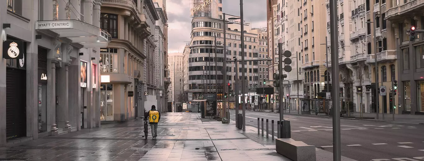 Prieštaringai vertinama „Gran Vía“ nuotrauka, kurią sukūrė Ignacio Pereira, taps pioniere, kai ji bus parduodama aukcione NFT formatu.