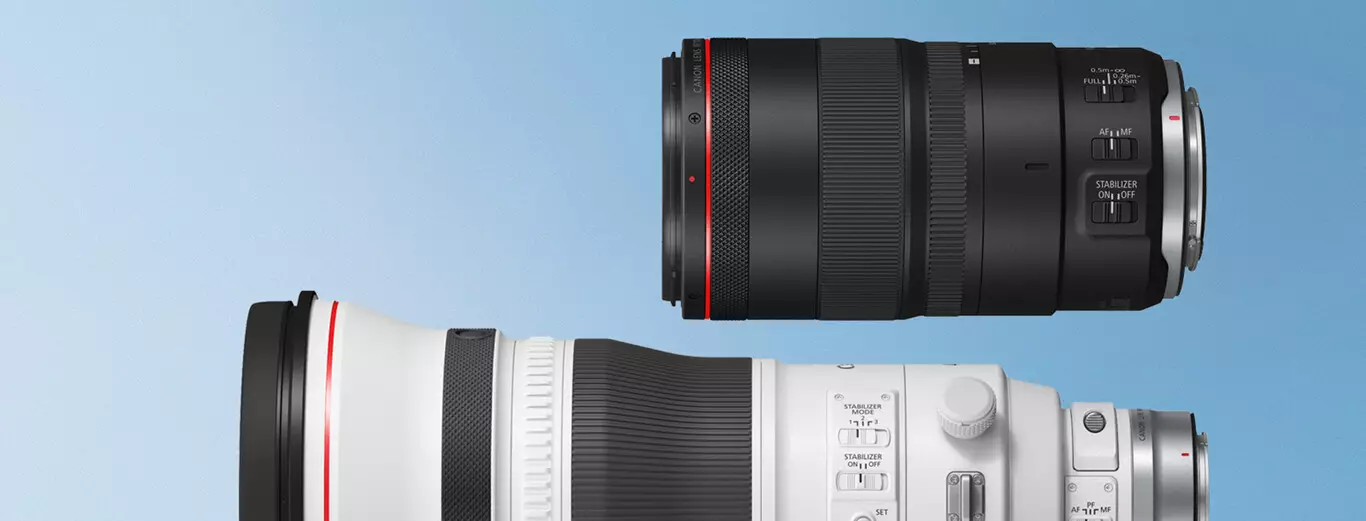 Canon RF 400mm f/2.8L IS USM, RF 600mm f/4L IS USM kunye RF 100mm f/2.8L Macro IS