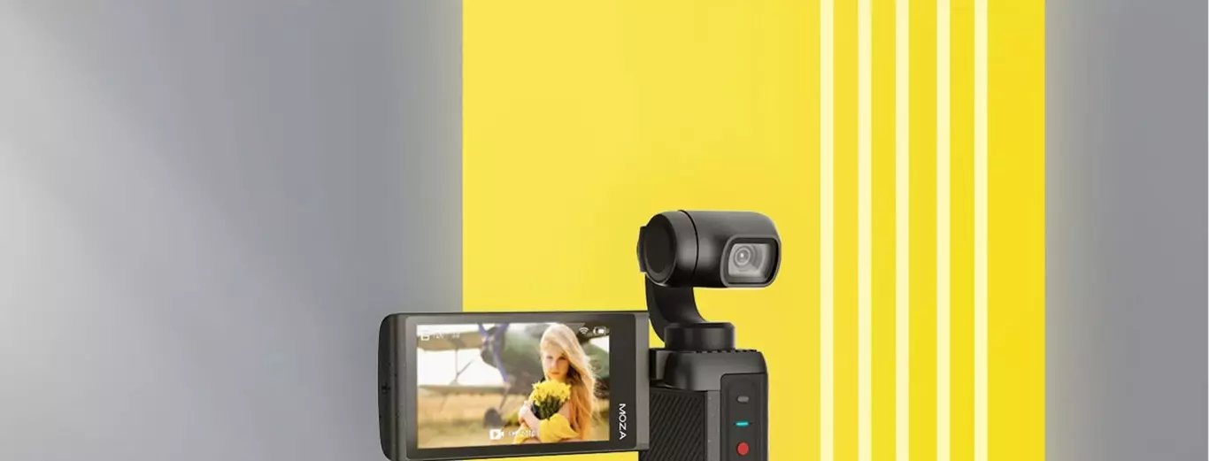 Gudsen Moza Moin: A compact video and still camera with integrated gimbal stabilizer