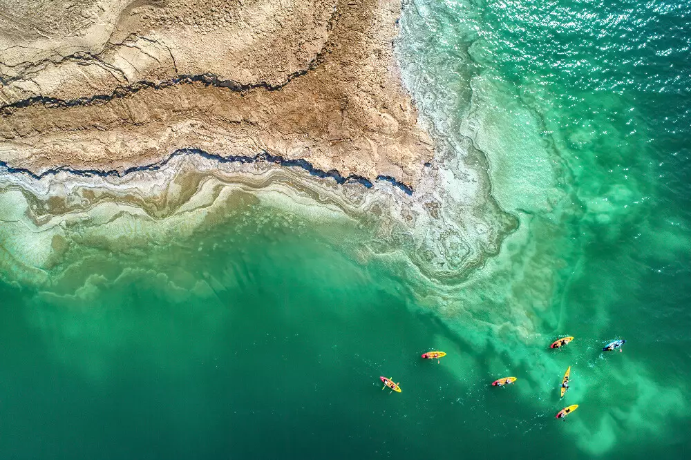 Skypixel 6. Yıldönümü Yarışması Fotoğraf Grubu İkincilik Ödülü Spor Ölü Deniz Kayık Keşfi