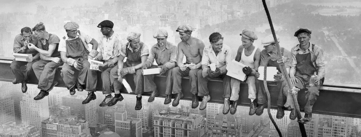 One of the 'beam men' in the famous photograph taken at the Rockefeller Center skyscraper in New York was Basque