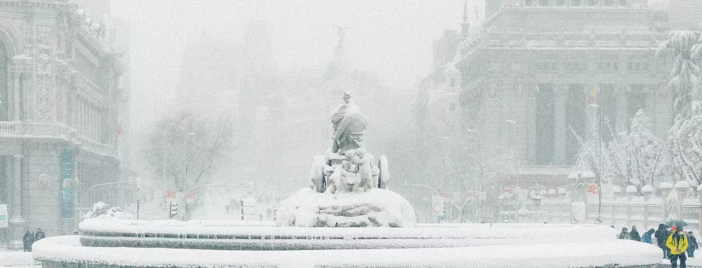 Spettacolari foto della neve a Madrid dopo la tempesta Filomena, di Juanma Jmse