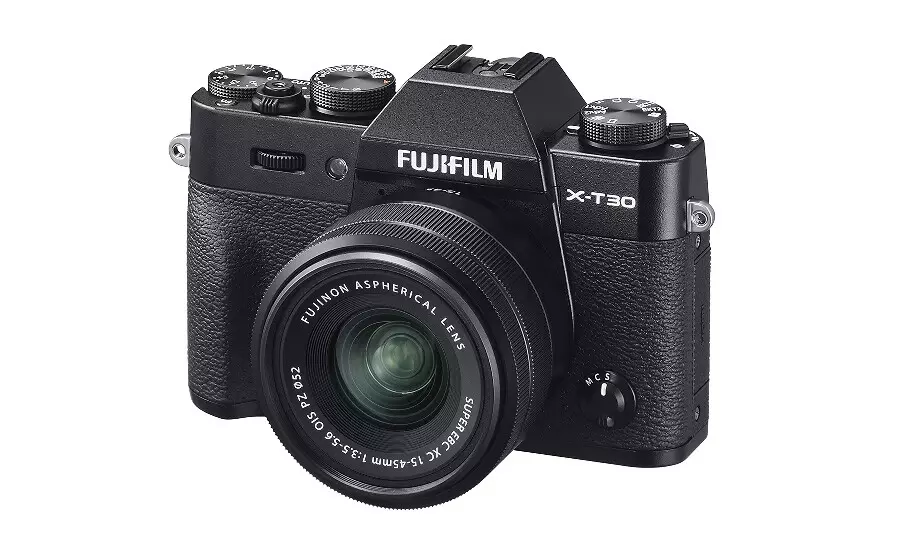 Fujifilm X T30 15 45 Hideung