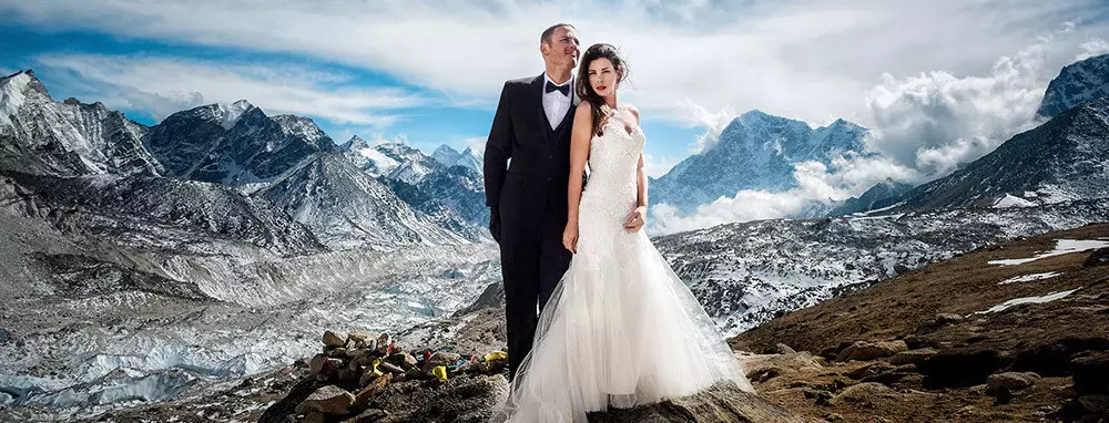 To nejlepší ve svatební fotografii: zpráva o páru na Everestu