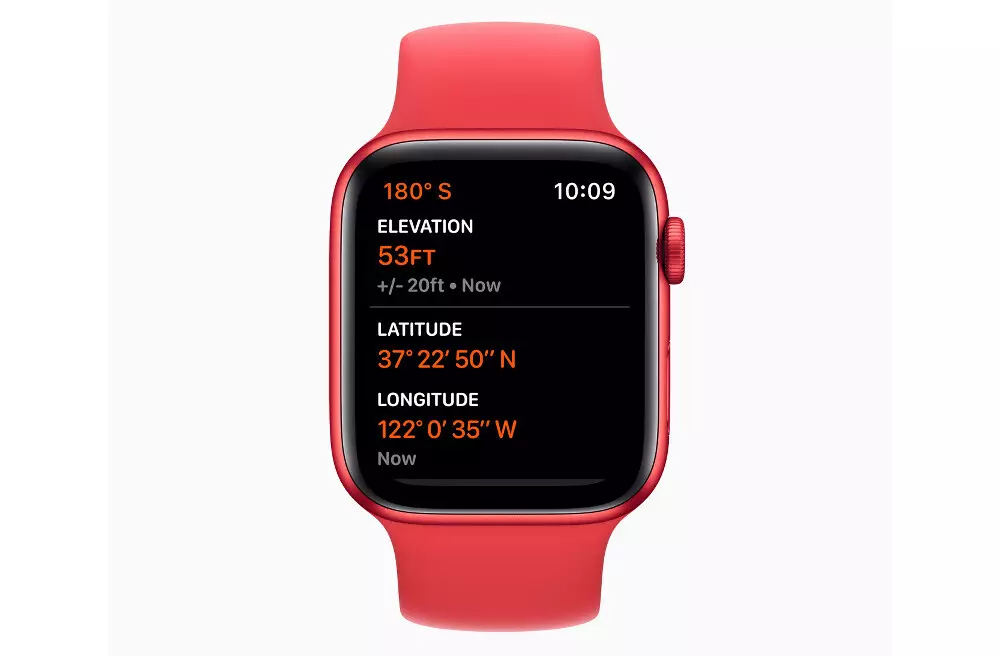 Apple Watch Argazkilarien altimetroa