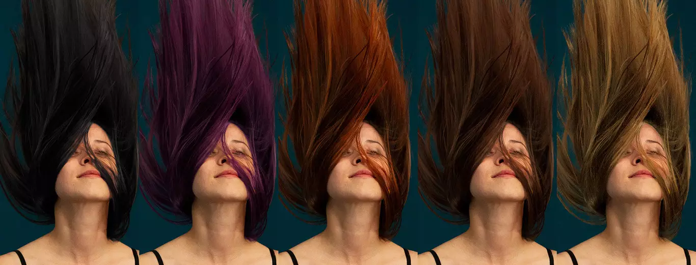 Tukar warna rambut secara semula jadi dengan teknik dua lapisan dalam Photoshop ini