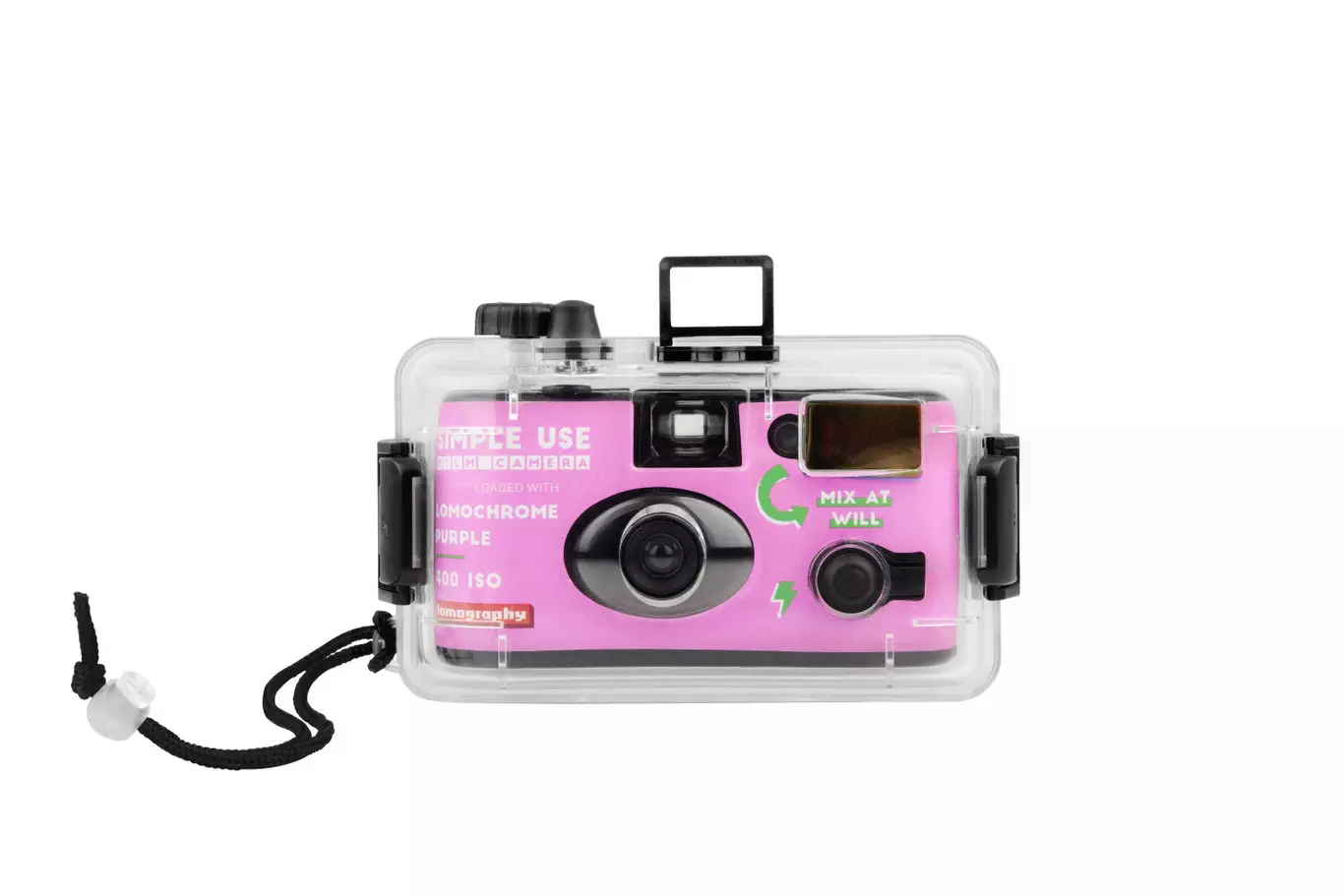 Lomografická aqua kamera pro podvodní fotografování fialová