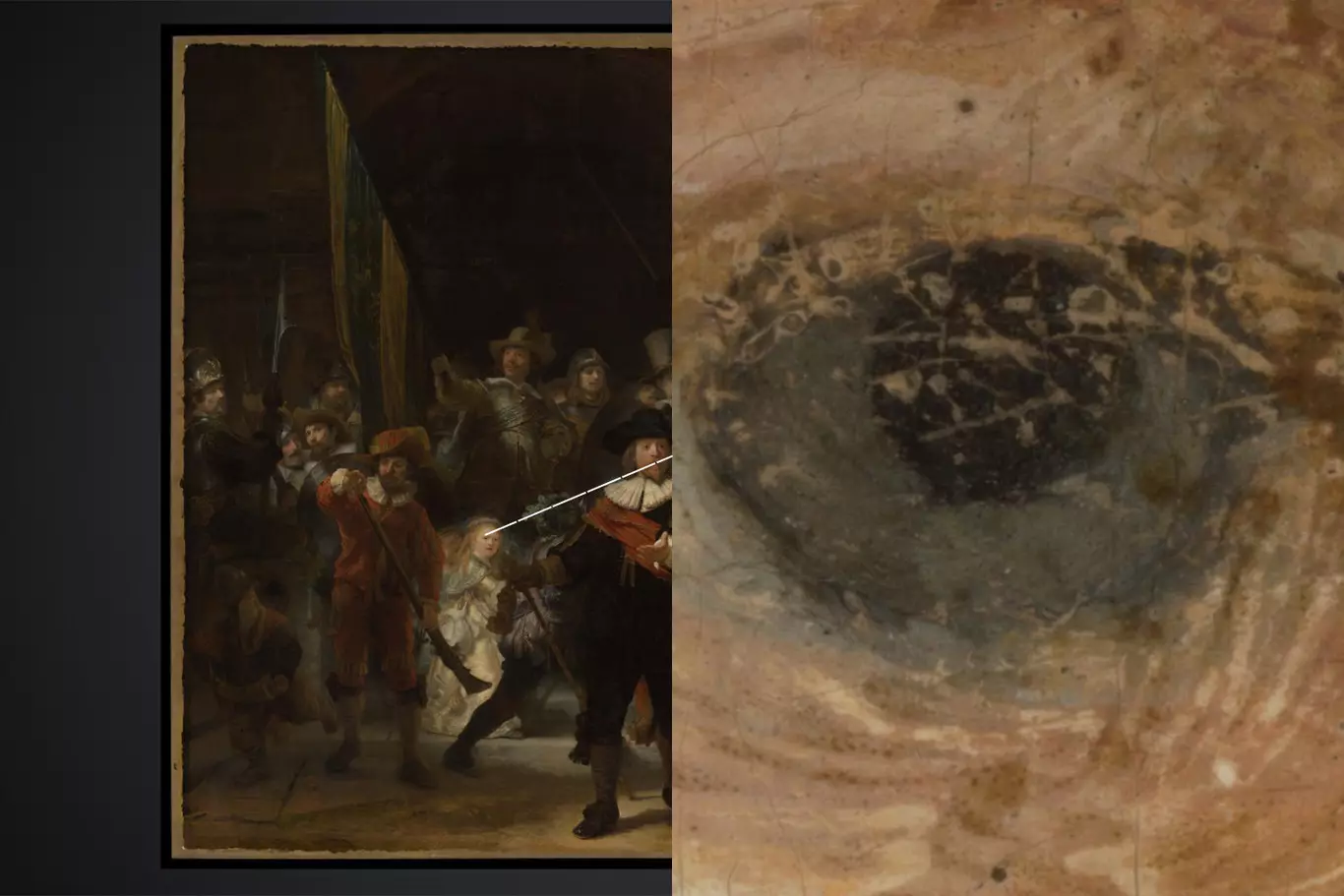 45 гигапикселдик сүрөт түнкү саат Рембрандт