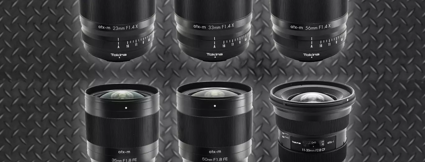 Tokina anuncia o desenvolvemento de seis lentes para SLR e APS-C sen espello e fotograma completo