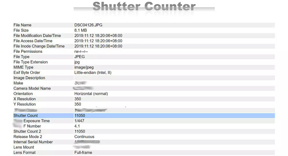 I-Shutter Counter