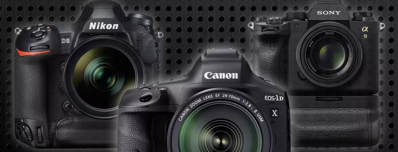Comparison Canon EOS-1D X Mark III against predecessor and rivals Nikon D6 and Sony A9 II