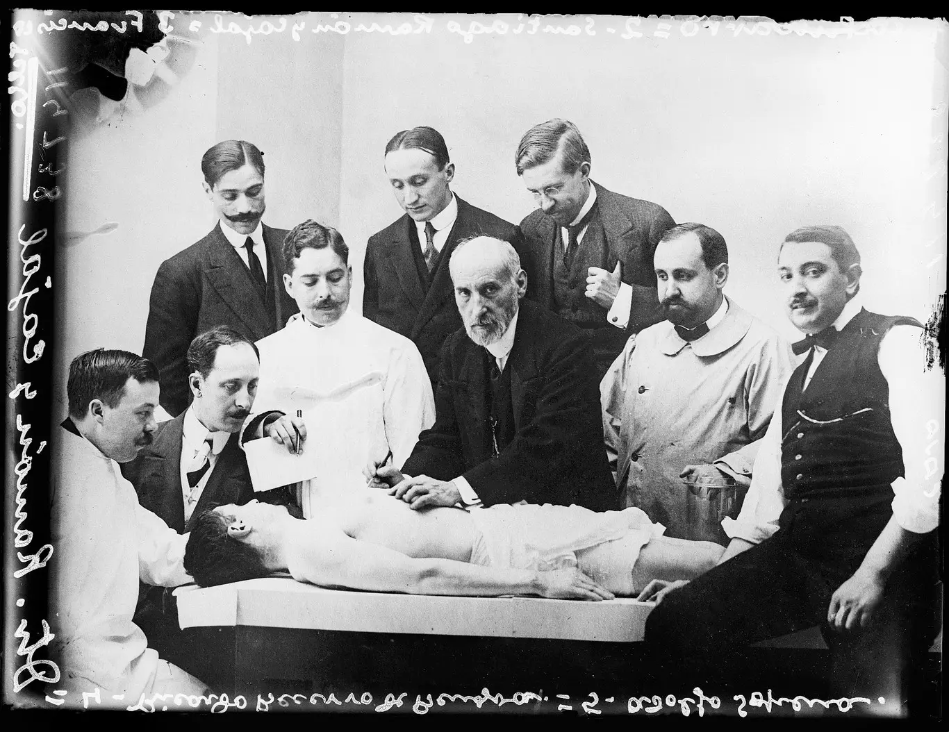 AlfonsoRamon ve Cajal Diseksiyon Sınıfı 1915