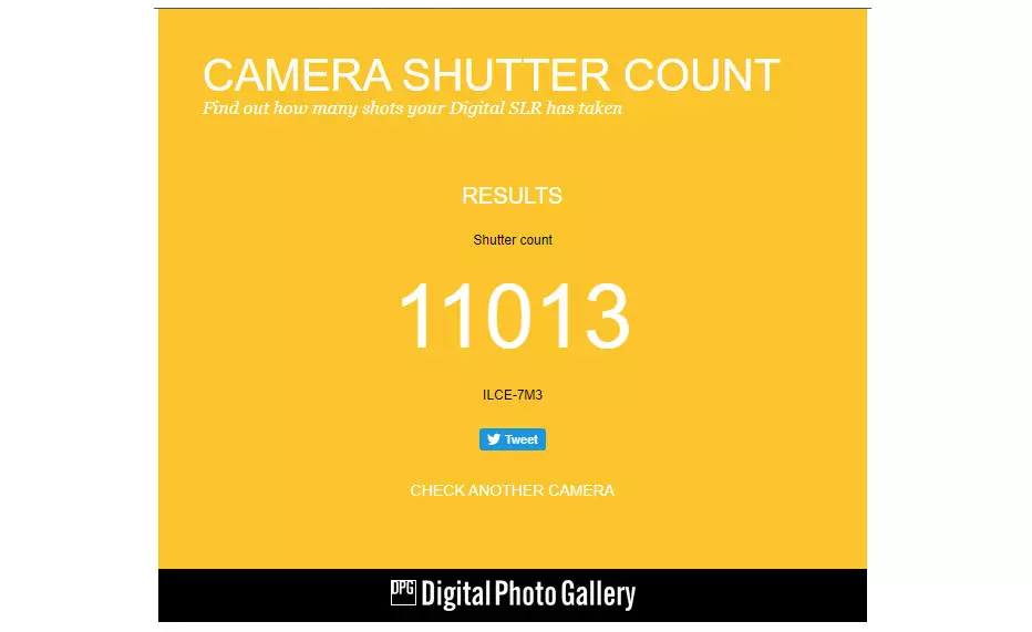 Kamera Shutter Count