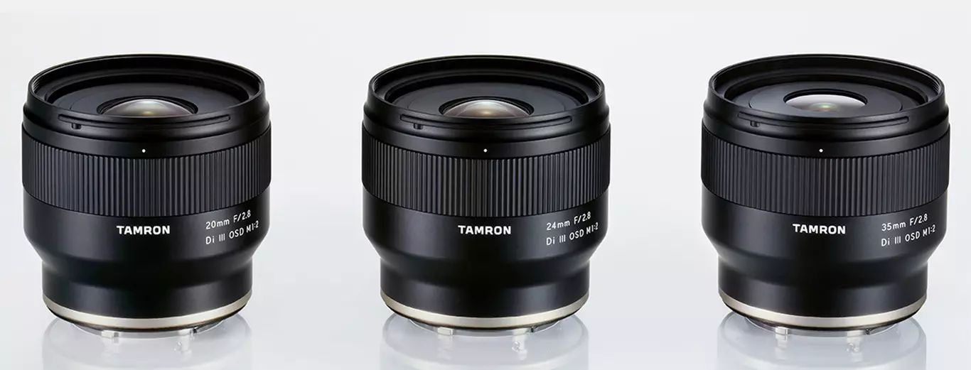 Tamron 20 mm, 24 mm e 35 mm F2.8 Di III OSD M1:2: o novo gran angular xaponés para os usuarios dos sistemas de montaxe E de Sony