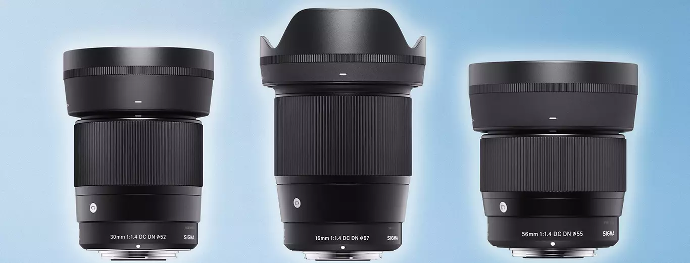 Sigma 16, 30 na 56 mm F1.4 DC DN Contemporary, atụmatụ, ọnụahịa na mpempe akwụkwọ data